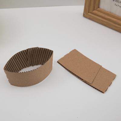 China Customized Logo Disposable Double Corrugated Paper Cup Sleeve for Hot and Cold Drinks for sale