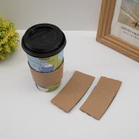 China Customized Logo Disposable Double Corrugated Paper Cup Sleeve for Hot and Cold Drinks for sale