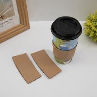 China Customized Logo Disposable Double Corrugated Paper Cup Sleeve for Hot and Cold Drinks for sale