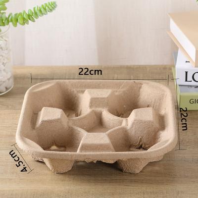 China Full Payment Disposable Potable Takeaway Single/ Double/ Four Cups Coffee Cup Holders for sale