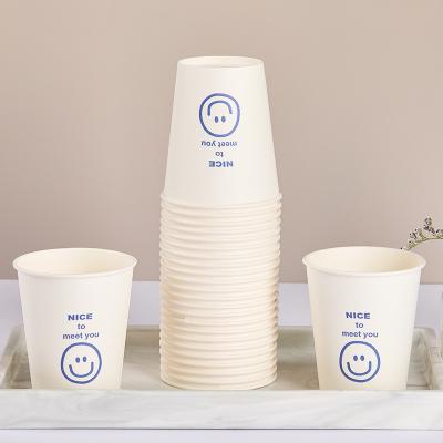 China Customizable 250ml Single-Wall Paper Cup Disposable Eco-Friendly for Hotel Public Use for sale