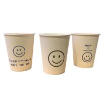 China Customizable 250ml Single-Wall Paper Cup Disposable Eco-Friendly for Hotel Public Use for sale