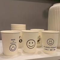 China Customizable 250ml Single-Wall Paper Cup Disposable Eco-Friendly for Hotel Public Use for sale