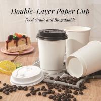 China OEM Flexographic Printing Double Wall Disposable Paper Coffee Cup with Custom Design for sale