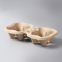 China Custom Logo Portable Disposable Two Cup Paper Coffee Cup Holders 30-Day Return Refunds for sale