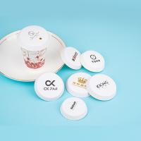 China Custom Printed Paper Cup Lid 9 cm 250 GSM Kraft Disposable for Hotel Club Salon for sale