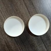 China Custom Printed Paper Cup Lid 9 cm 250 GSM Kraft Disposable for Hotel Club Salon for sale
