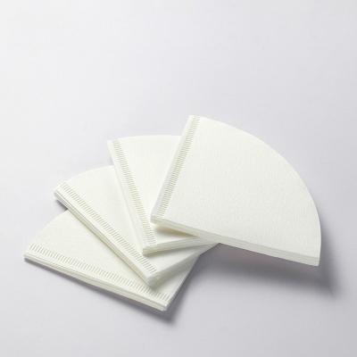 China Food Grade V-Shape Coffee Filter Paper 57cm x 53cm Biodegradable Disposable for sale