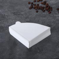 China Food Grade V-Shape Coffee Filter Paper 57cm x 53cm Biodegradable Disposable for sale