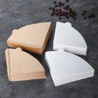 China Food Grade V-Shape Coffee Filter Paper 57cm x 53cm Biodegradable Disposable for sale