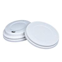 China Biodegradable Paper Coffee Cup Lid 80-90mm Eco-Friendly Compostable Cup Cover for sale