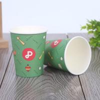 China 12.000kg Gross Weight Single Wall Paper Coffee/Tea Cups Without Lid Customized Design for sale