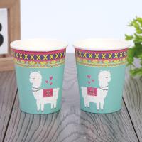 China 12.000kg Gross Weight Single Wall Paper Coffee/Tea Cups Without Lid Customized Design for sale