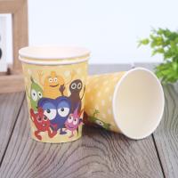 China 12.000kg Gross Weight Single Wall Paper Coffee/Tea Cups Without Lid Customized Design for sale