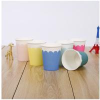 China 12.000kg Gross Weight Single Wall Paper Coffee/Tea Cups Without Lid Customized Design for sale