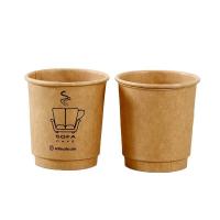 China Customized 250ml Double Corrugated Disposable Coffee Cup 15000kg Gross Weight Eco Friendly for sale