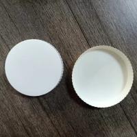 China 230 GSM Custom Printed Paper Cup Lid 8.5 cm for Hotels Restaurants Salons for sale