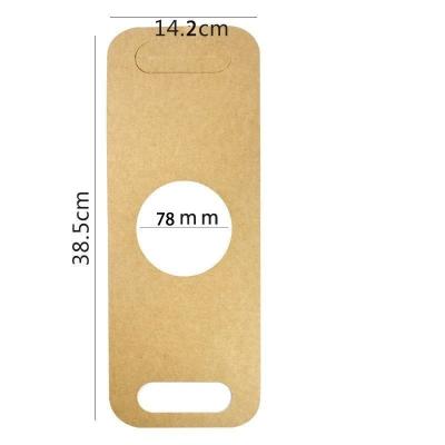 China Kraft Paper Coffee Cup Holder 2 4 Cups Disposable Eco Friendly Tea Carrier with Handle for sale