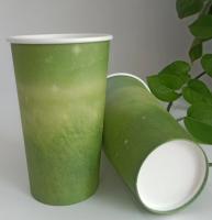 China 16 Oz 340g 18PE Single Wall Disposable Paper Cup with Colorful Lids for sale