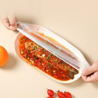 China Custom Disposable Food Plastic Wrap Covers PE PVC 14cm 16cm 19cm Eco-Friendly Packaging for sale