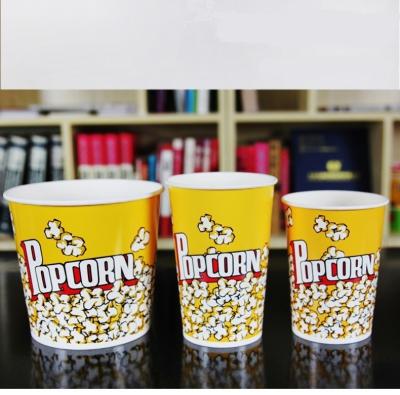 China Custom Printed Disposable Popcorn Bucket 32oz 46oz 50oz Paper Popcorn Cup for sale