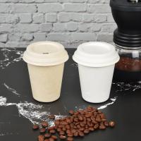 China Disposable Eco-Friendly Sugarcane Bagasse Paper Cup 73mm with Lid Biodegradable for sale