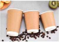 China 8oz Double Wall Disposable Paper Coffee Cup with Lid Eco Friendly Biodegradable 80 Series for sale