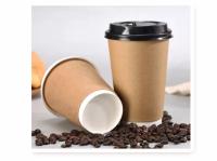 China 8oz Double Wall Disposable Paper Coffee Cup with Lid Eco Friendly Biodegradable 80 Series for sale