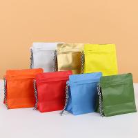 China Biodegradable Coffee Sealing Bag with Zipper and Valve 14x14x8cm 30 Mic for sale