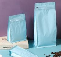 China Custom Logo Colorful Aluminum Plated Self Standing Self Sealing Bag 9x28x5cm for Coffee Tea for sale