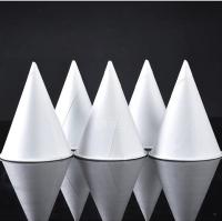China PE Coated Disposable Paper Cone Cup 4oz White Conical Cup for Airport Hotel Supermarket for sale
