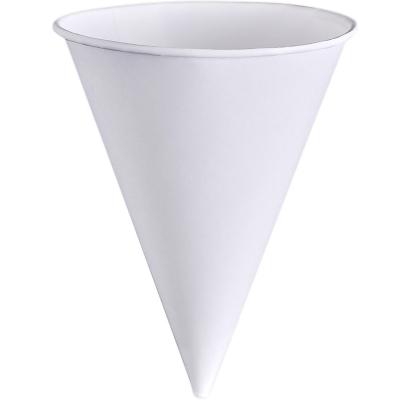 China 3.7oz Disposable Paper Cone Cup 10000pcs Eco Friendly Leak Proof Hot Drink Cup for sale