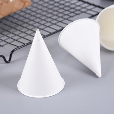 China Disposable Paper Cone Cup 4oz 67x93mm for Airport Hotel Super Market for sale