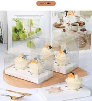 China 12 Holes Transparent Cupcake Box Kraft Paper Cake Box/Container for Regular Supply for sale