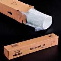 China Disposable Paper Cone Cup 4oz 120 GSM 5000 Pieces Per Carton PE Coated for Airport Hospital for sale