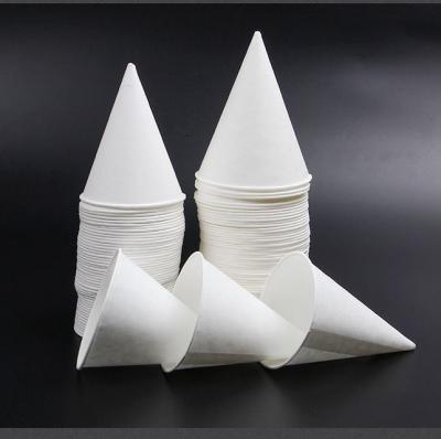 China Disposable Paper Cone Cup 4oz 67x93mm for Airport Hospital Use for sale