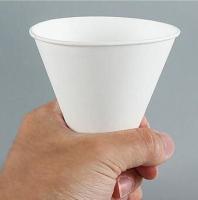 China Disposable Paper Cone Cup 4oz 67x93mm for Airport Hospital Use for sale