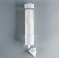 China Disposable White Paper Cone Cup 4oz 67x93mm PE Coated for Airport Hospital Supermarket for sale