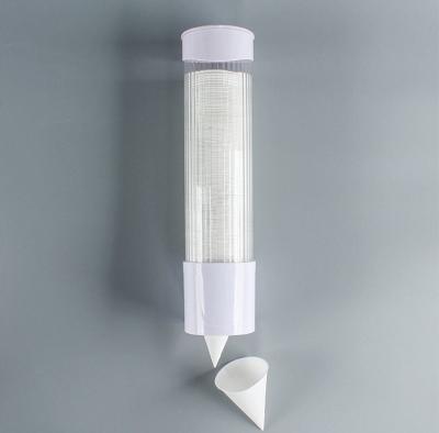 China Disposable White Paper Cone Cup 4oz 67x93mm PE Coated for Airport Hospital Supermarket for sale