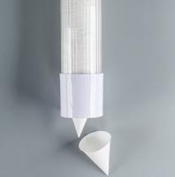 China White Disposable Paper Cone Cup 4oz 67x93mm Food Grade Eco Friendly for Water Dispenser for sale