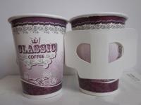 China Eco-Friendly Disposable Hot Drink Paper Cup with Handle 9oz 100000PCS MOQ for sale