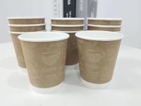 China Wholesale Disposable Double Wall Kraft Paper Cups 3oz-16oz for Hot and Cold Drinks for sale