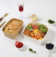 China Regular Supply Kraft Paper Cake or Bread Box Take Away Container Simple Style for sale