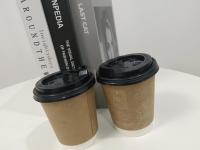 China Custom Logo Disposable Double Wall Kraft Paper Coffee Cup 3oz to 16oz with Lid for sale