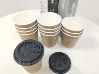 China Custom Logo Disposable Double Wall Kraft Paper Coffee Cup 3oz to 16oz with Lid for sale