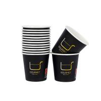 China Custom Logo 8oz 76x53x89mm Disposable Hot Drink Paper Cup Biodegradable Eco Friendly for sale