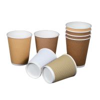 China Disposable 250ml Paper Cup for Hot and Cold Drinks with Custom Logo Double Wall Coffee Cup for sale