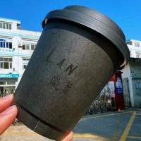 China 90 Caliber 8 OZ Disposable Milk Tea Cup Double Layer Hollow Paper Cup Custom Logo for sale