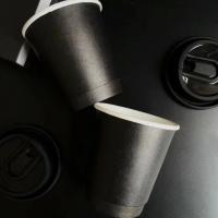 China 90 Caliber 8 OZ Disposable Milk Tea Cup Double Layer Hollow Paper Cup Custom Logo for sale