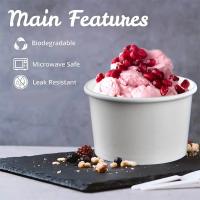 China Custom Logo Disposable Ice Cream Paper Cups 3oz to 16oz Frozen Yogurt Gelato Bowls for sale